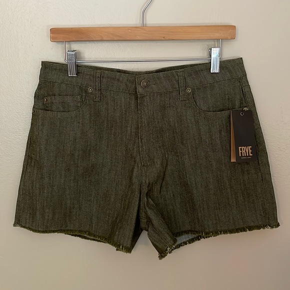 Frye | Shorts | Nwt Frye Heritage Olive Jean Shorts Size 2 | Poshmark